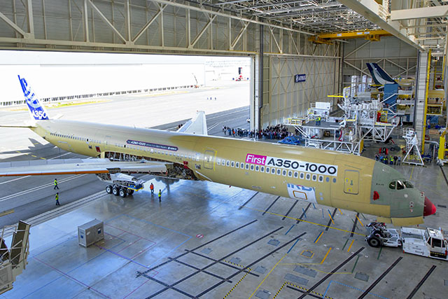 Szerkezetkész az Airbus A350-1000-es prototípusa