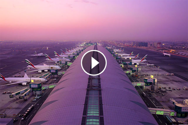 Így indul a nap az Emirates központi repülőterén
